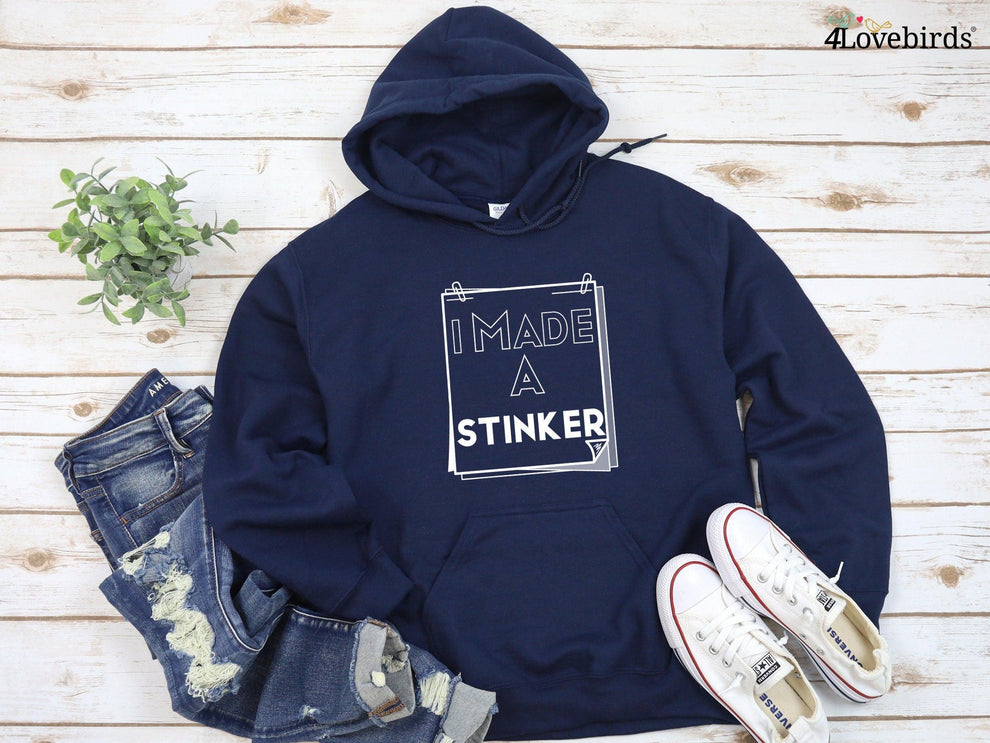 I Made A Stinker and Little Stinker Matching Dad and Son Shirts, Mom a ...