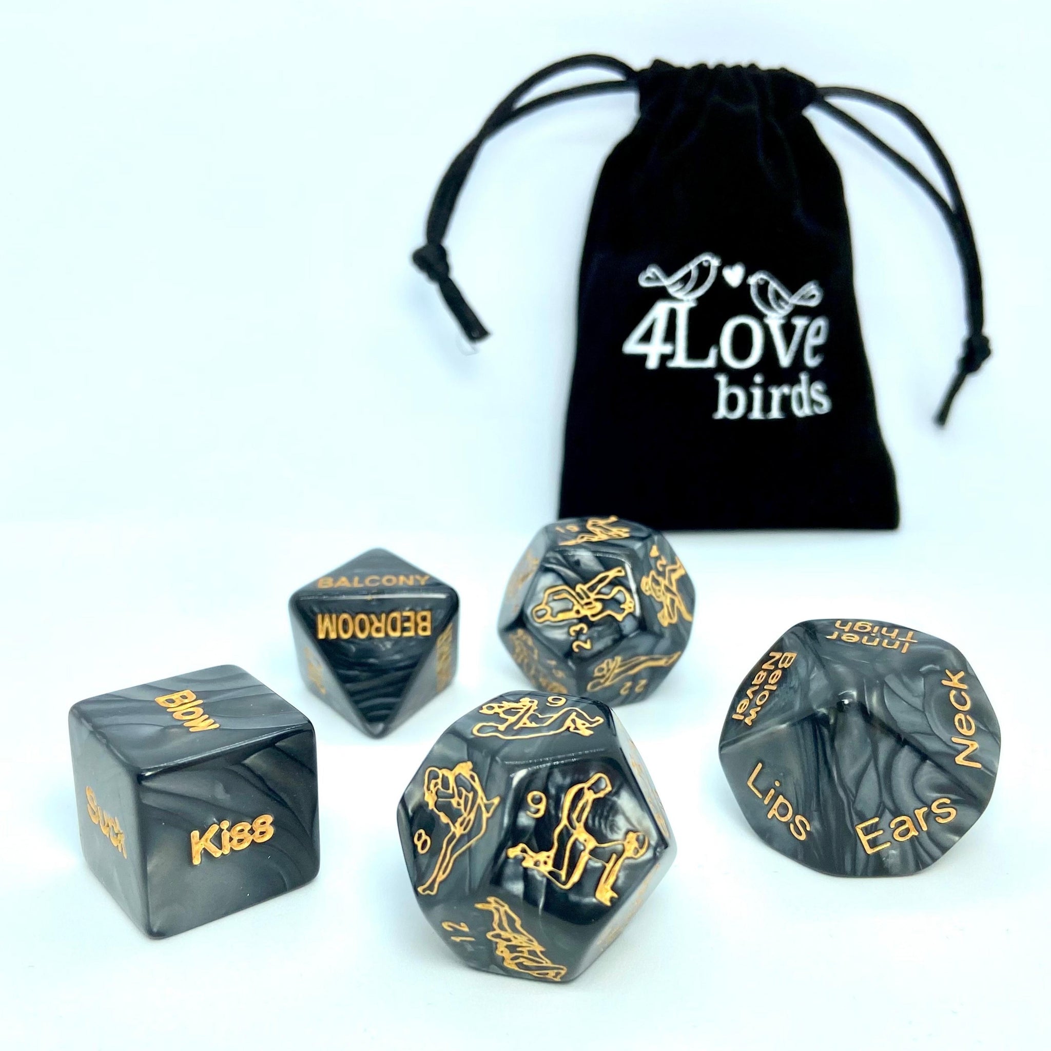 Positions Dice, 5 dice fun in the bedroom, bedroom game, fun game, hus ...